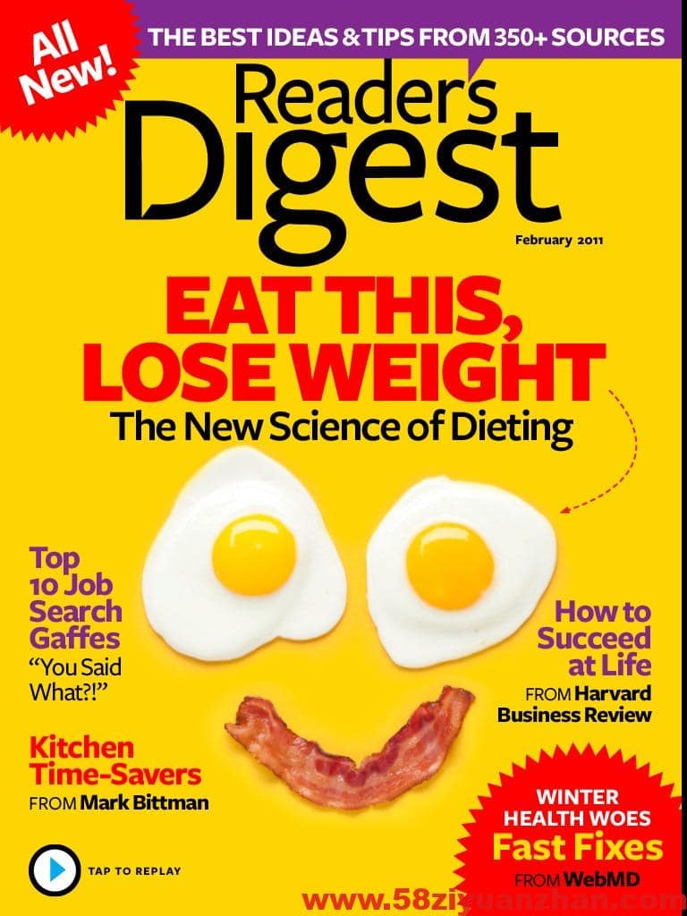 美国《读者文摘》：Reader's Digest 2017全年 英文原版 PDF - 58资源站